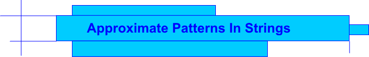 Approximate Patterns in Strings